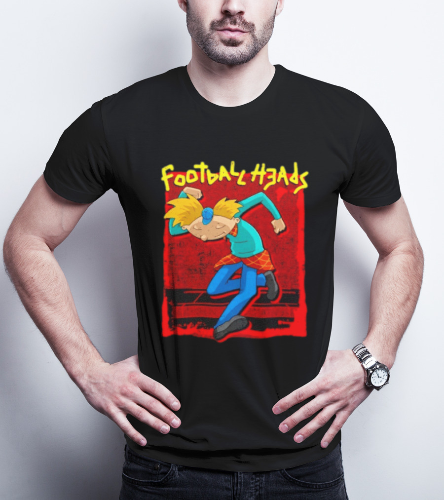 Hey Arnold Football Heads Nickelodeon Classic Cartoon T-Shirt