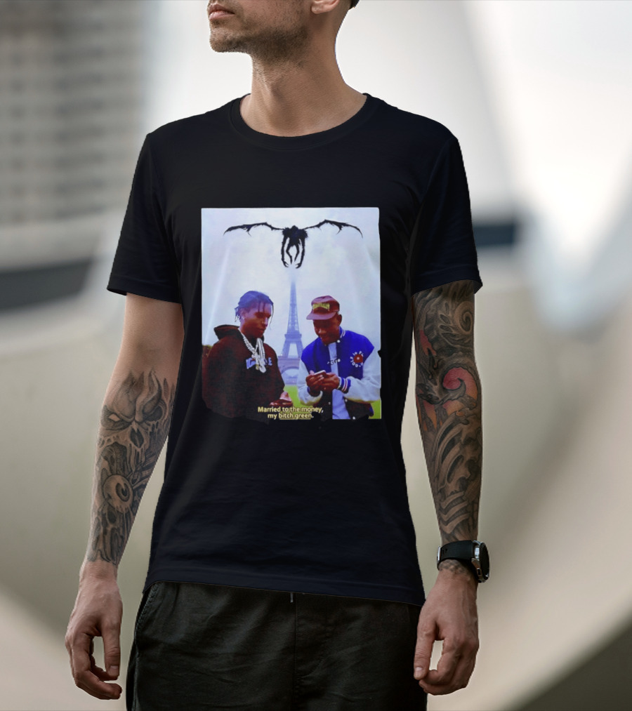 ASAP Rocky Tyler The Creator Eiffel Tower Married To The Money My Bitch Green T-Shirt