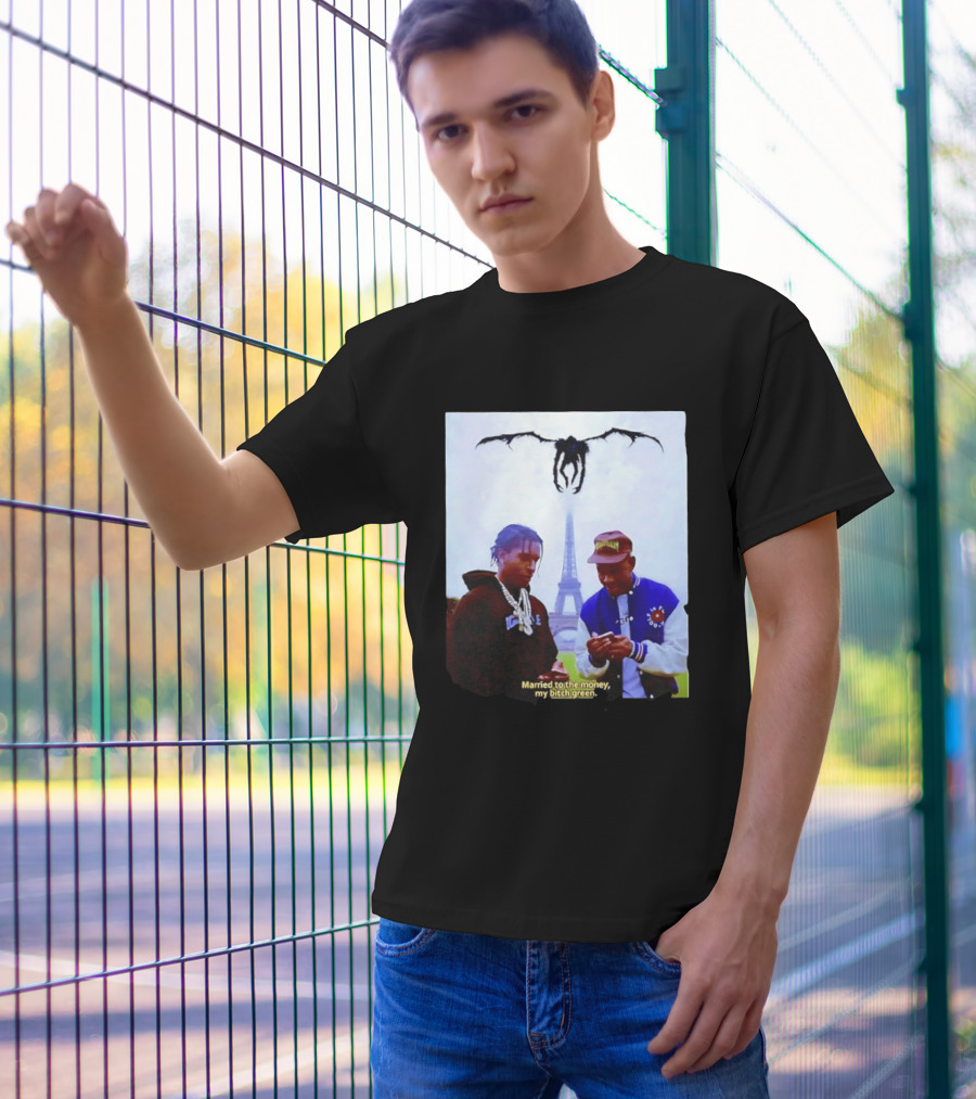 ASAP Rocky Tyler The Creator Eiffel Tower Married To The Money My Bitch Green T-Shirt