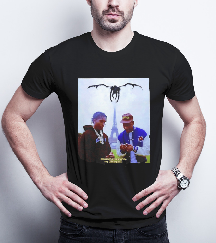 ASAP Rocky Tyler The Creator Eiffel Tower Married To The Money My Bitch Green T-Shirt