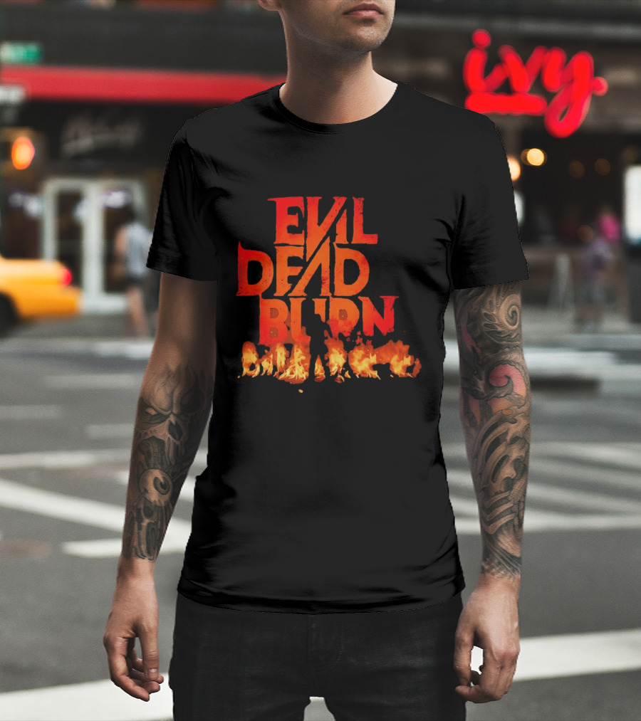 Evil Dead Burn Flaming T-Shirt