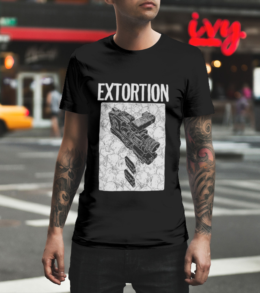 Extortion Band Video Camera Hardcore Punk T-Shirt