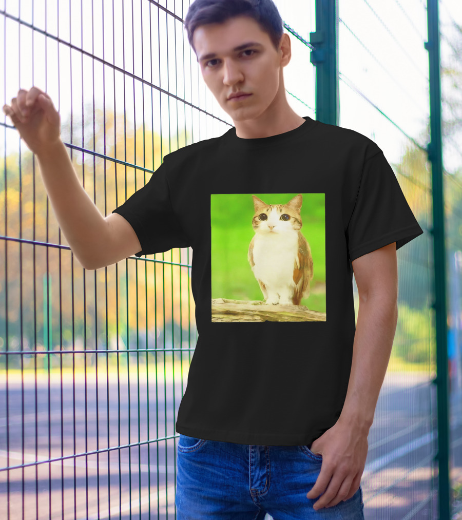 Cat Owl Hybrid Animal Mashup Creature Fusion T-Shirt