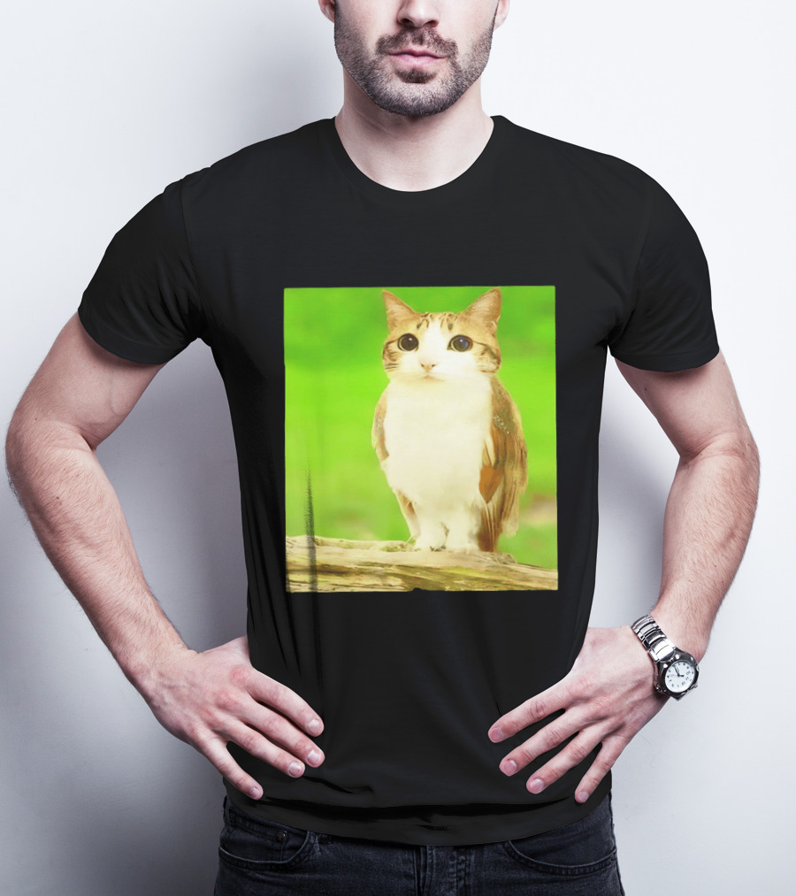 Cat Owl Hybrid Animal Mashup Creature Fusion T-Shirt