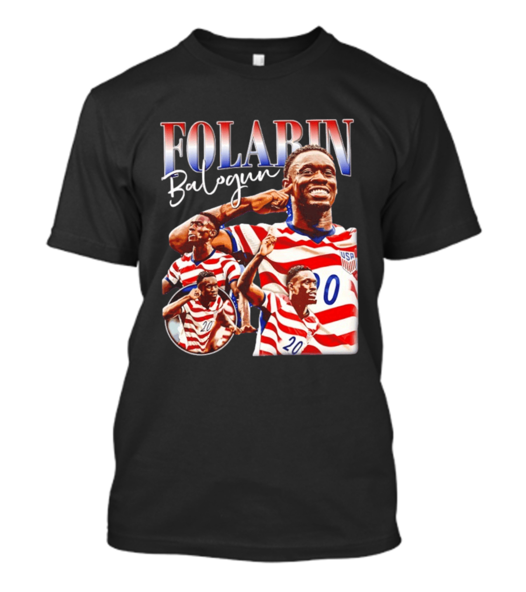 Folarin Balogun USMNT USA Soccer Team 20 Jersey T-Shirt