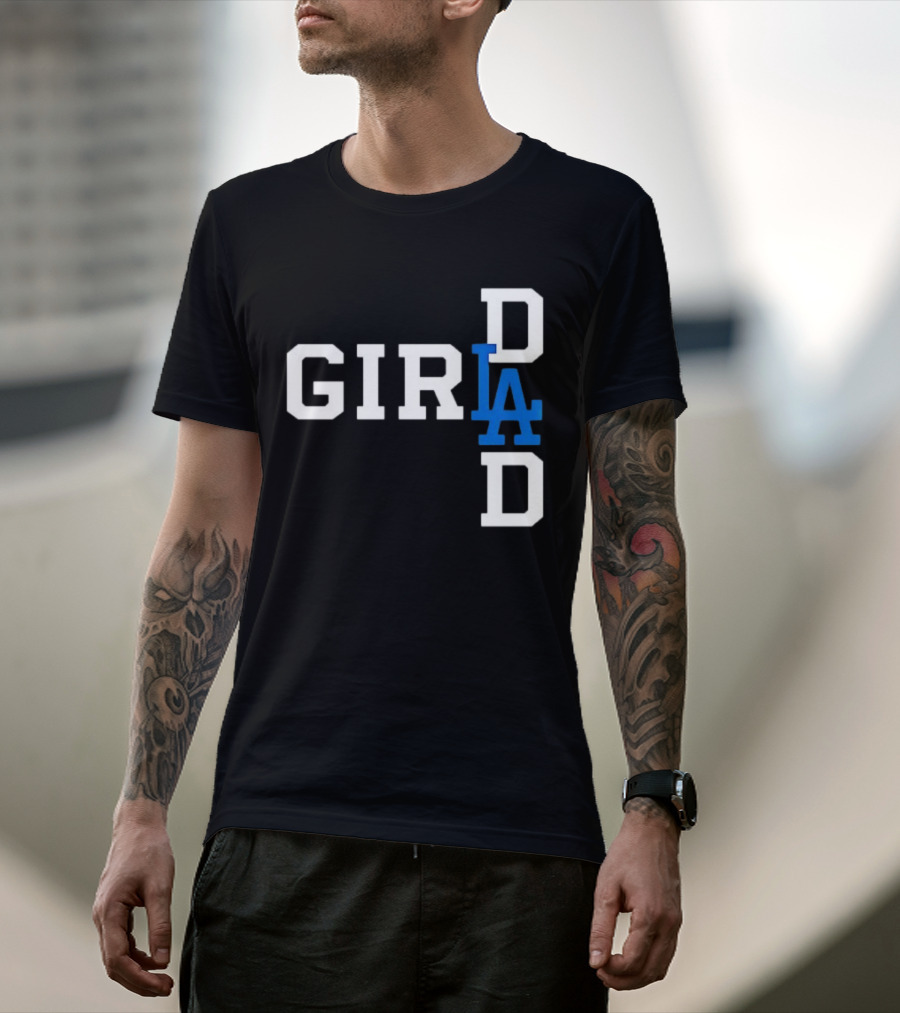 Los Angeles Dodgers MLB Girl Dad Baseball T-Shirt
