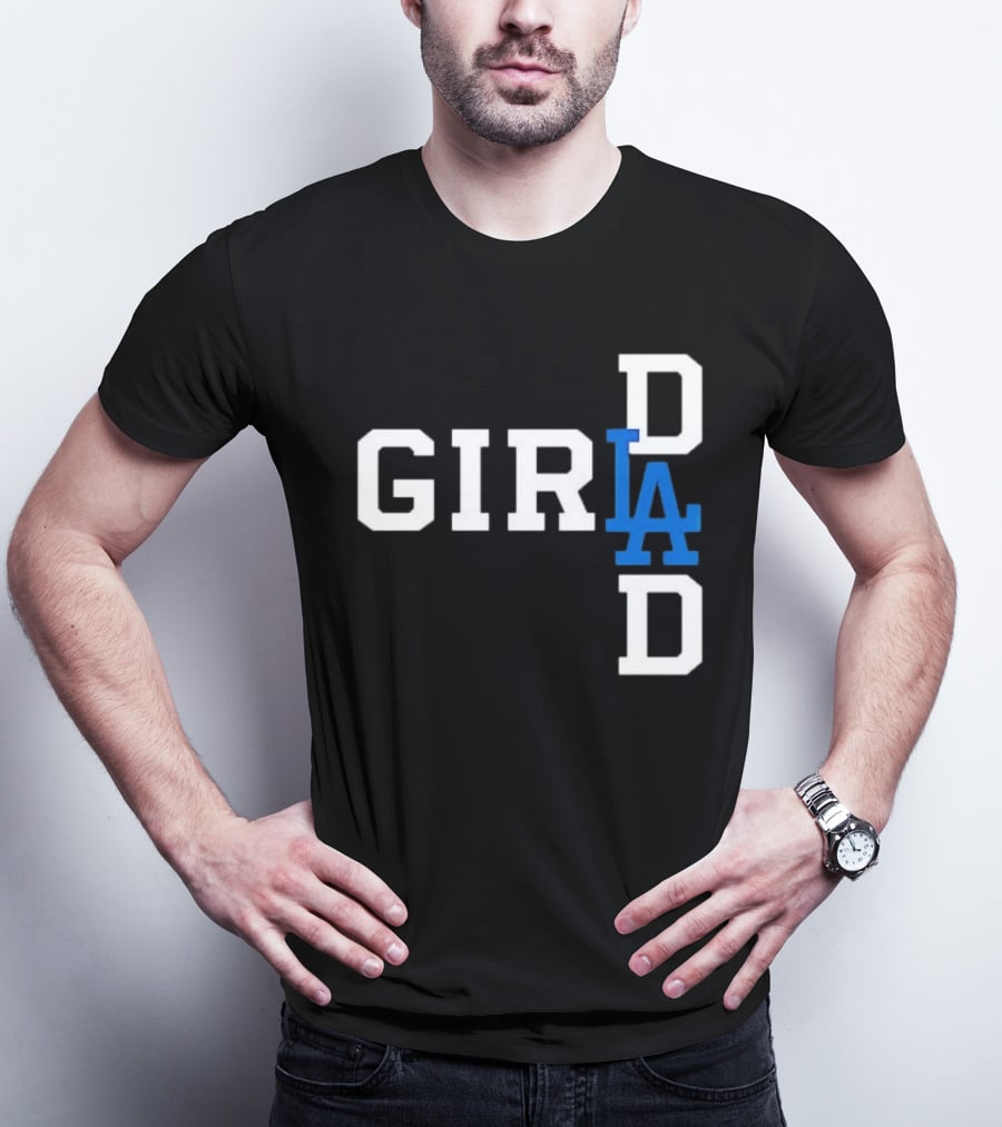 Los Angeles Dodgers MLB Girl Dad Baseball T-Shirt