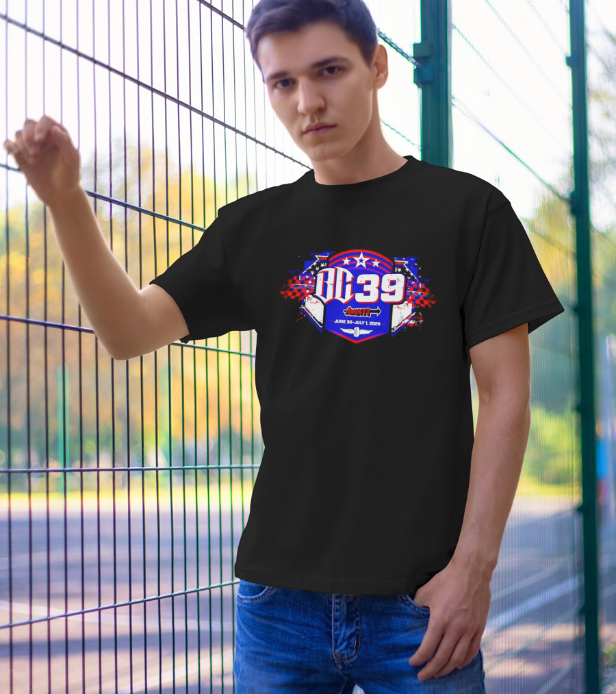 DC 39 Avanti Racing Event June 30 July 1 2026 Checkered Flags Stars Wings T-Shirt
