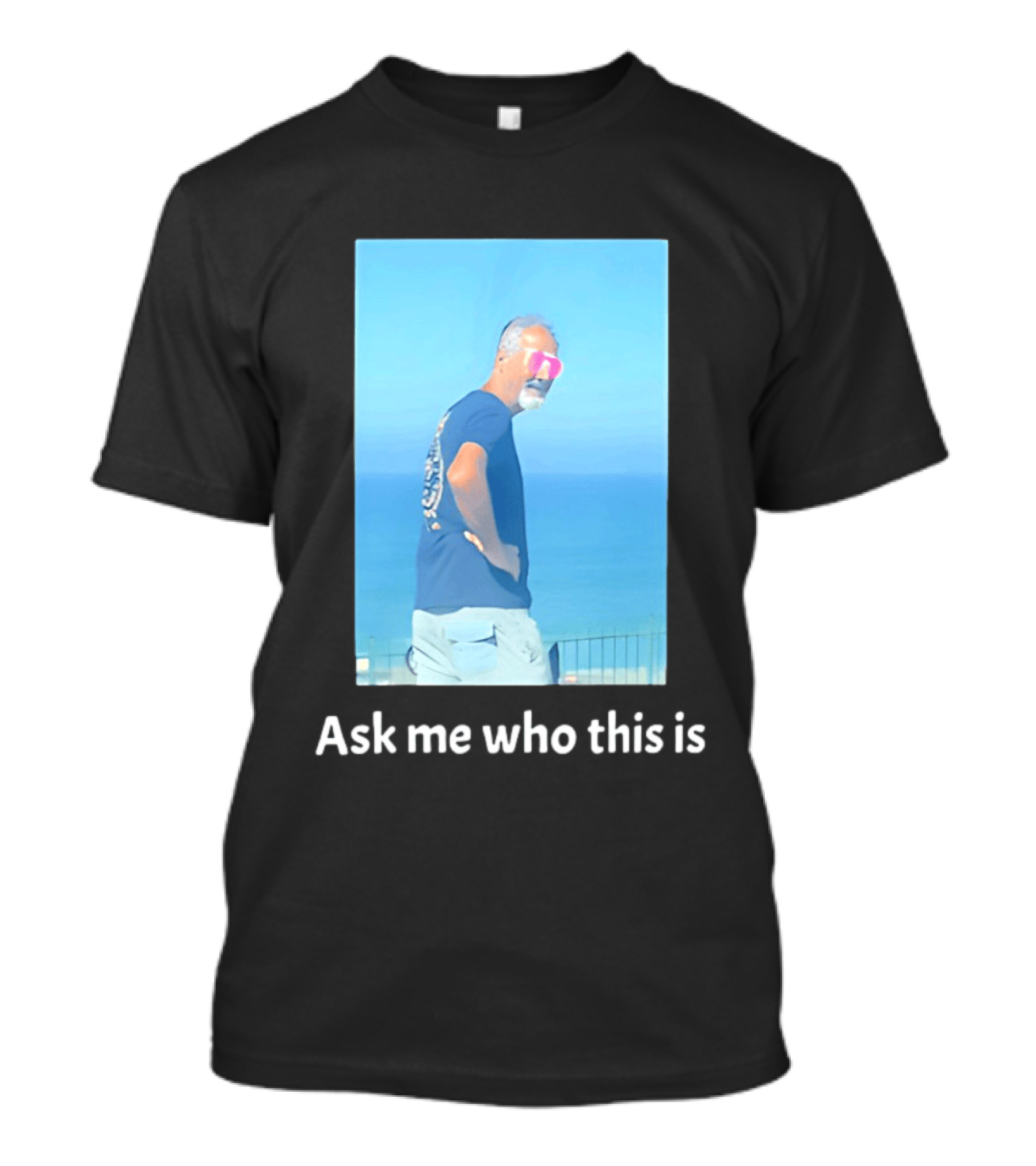 Ask Me Who This Is Hideo Kojima Scenic Beach T-Shirt