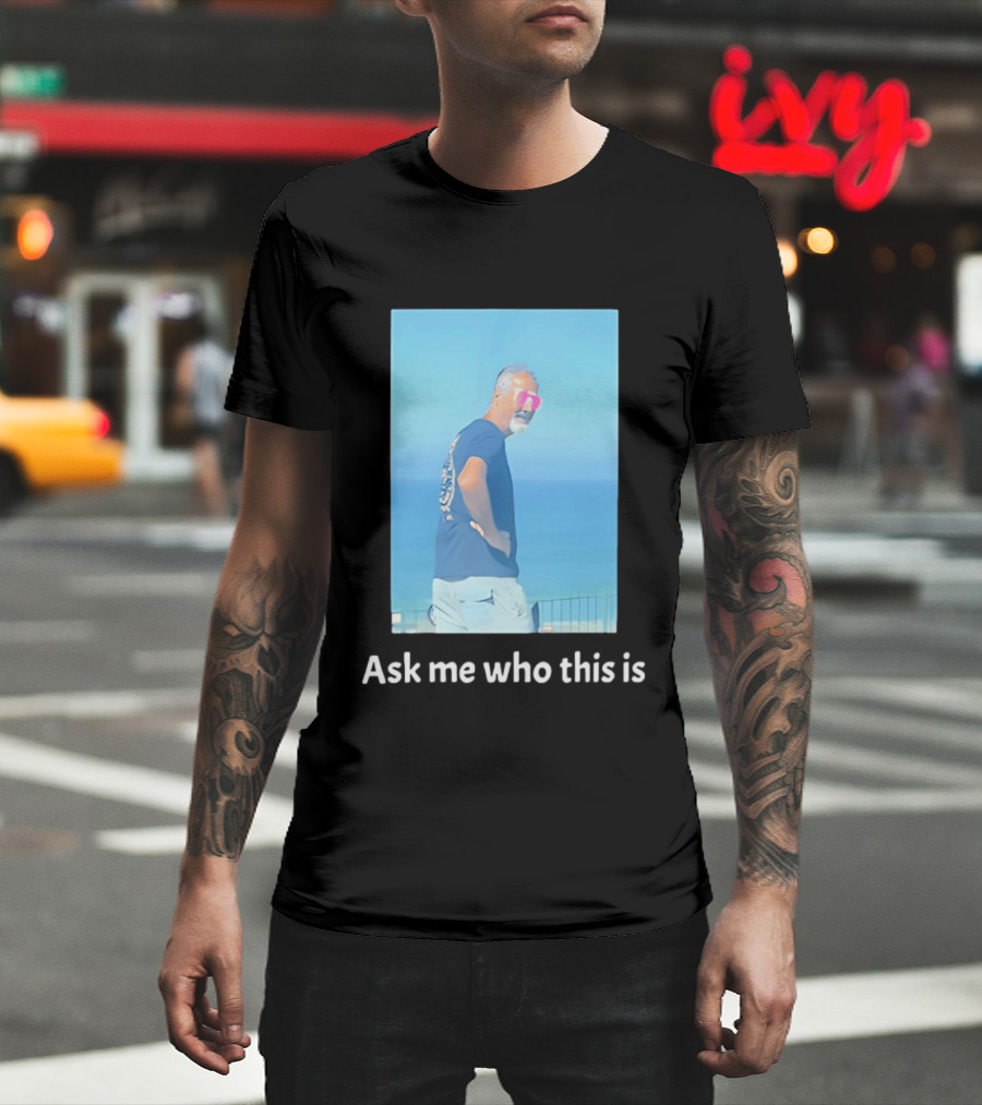 Ask Me Who This Is Hideo Kojima Scenic Beach T-Shirt