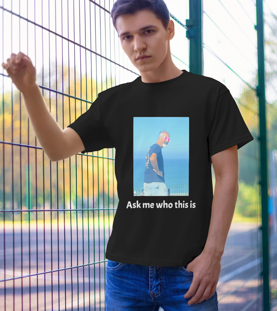 Ask Me Who This Is Hideo Kojima Scenic Beach T-Shirt