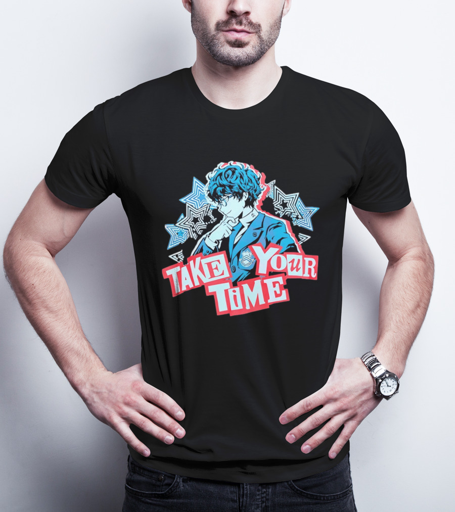Persona 5 Joker Take Your Time Stars T-Shirt