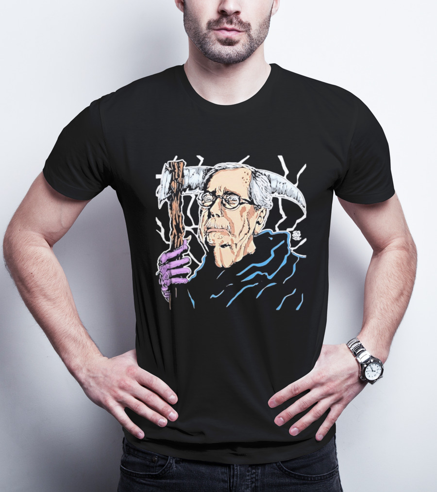 Mitch McConnell Grim Reaper Cartoon Satire Dark Humor T-Shirt