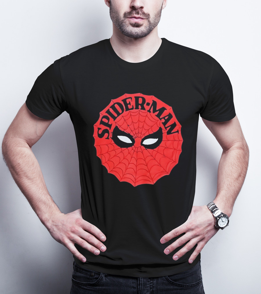 Spider Man Mask Marvel Comics Web T-Shirt