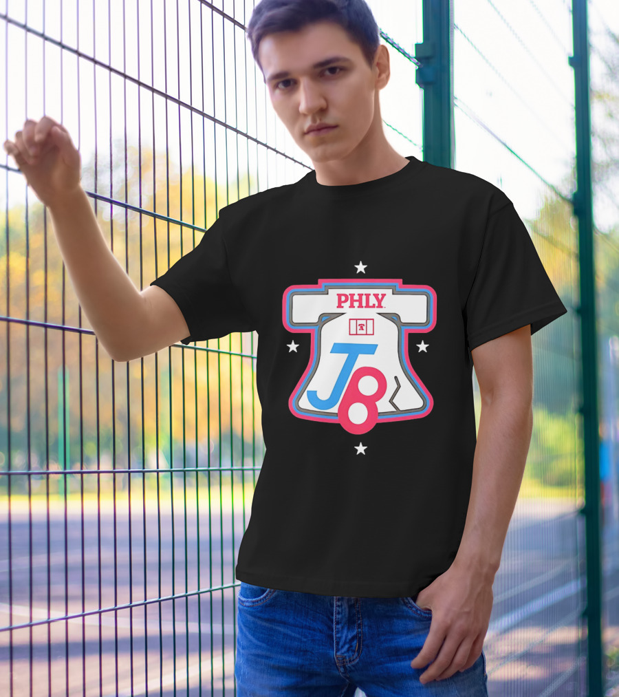 PHLY J8 Liberty Bell Stars Philadelphia Phillies T-Shirt