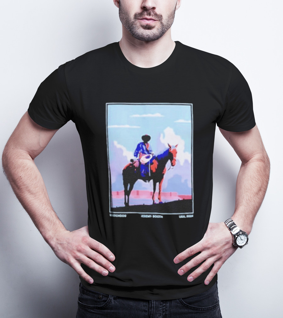 Dog Cowboy By Jeremy Booth USA 2024 T-Shirt