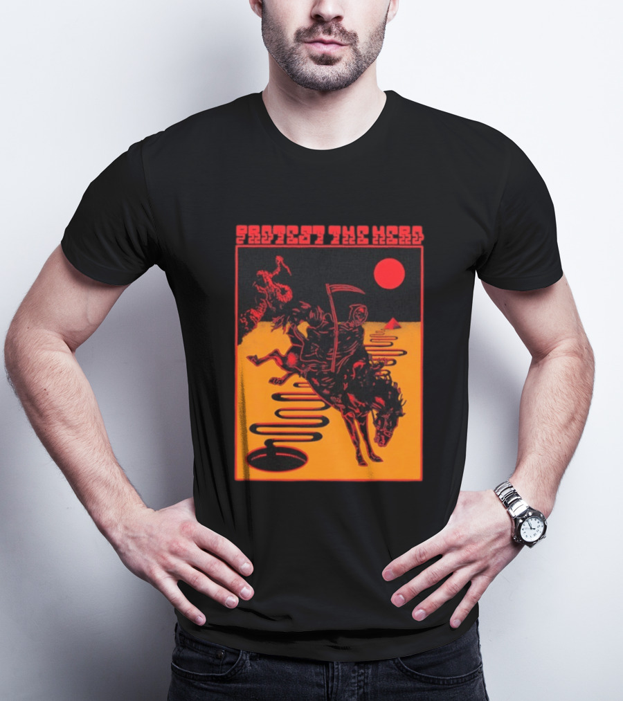Protest The Hero Grim Reaper Horse Pyramid Red Moon Desert Path T-Shirt