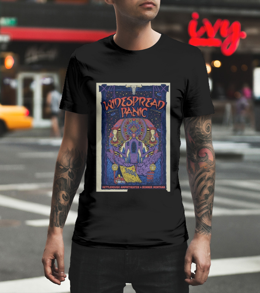 Widespread Panic 2026 KettleHouse Amphitheater Bonner Montana Concert Event July 7 8 T-Shirt