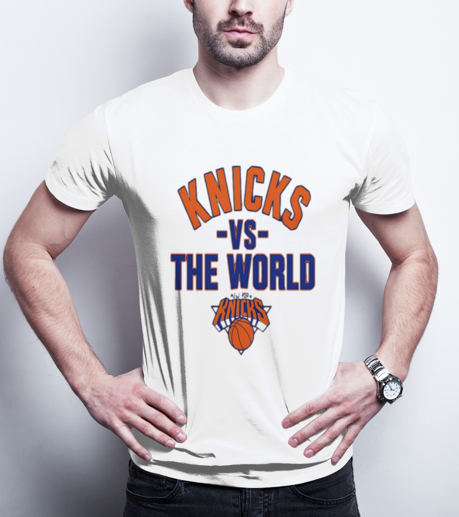 Knicks Vs The World Basketball New York Knicks T-Shirt