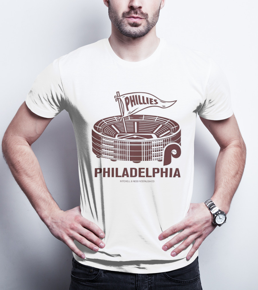 Philadelphia Phillies Stadium Pennant Retro Baseball Fan T-Shirt