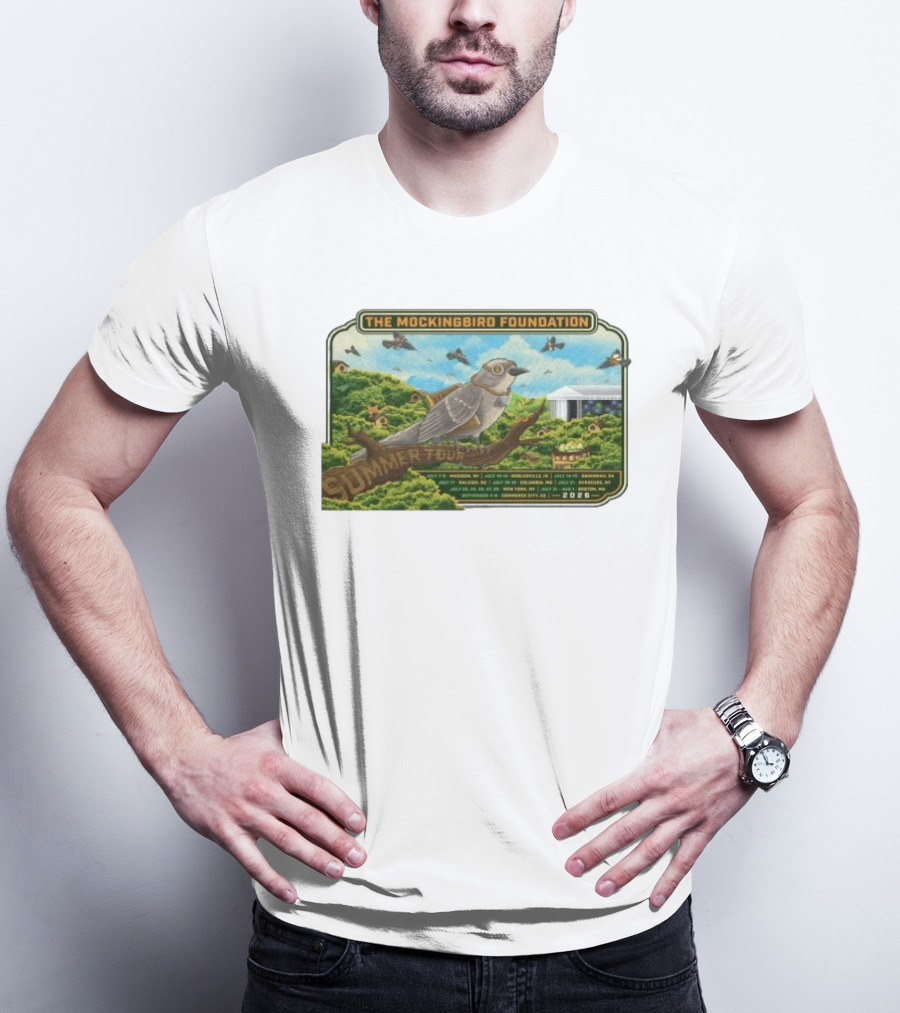 The Mockingbird Foundation Summer Tour 2026 Madison Noblesville Alpharetta Portland George Syracuse Boston T-Shirt