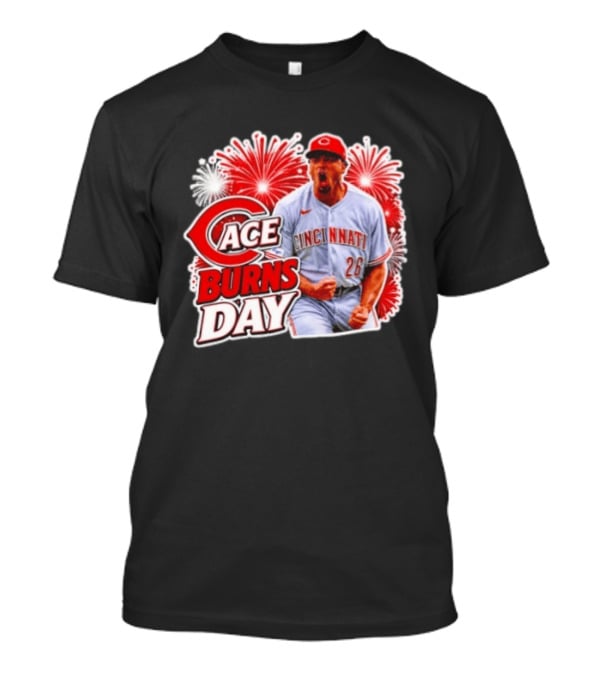 Ace Burns Day Cincinnati Reds 26 MLB Baseball Fireworks Celebration T-Shirt
