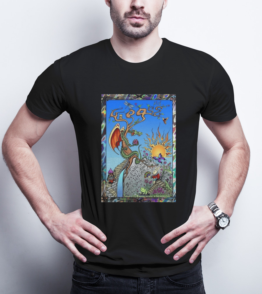 GOOSE June 30 July 1 2026 Boston MA Leader Bank Pavilion Tour Dragon And Sunburst T-Shirt