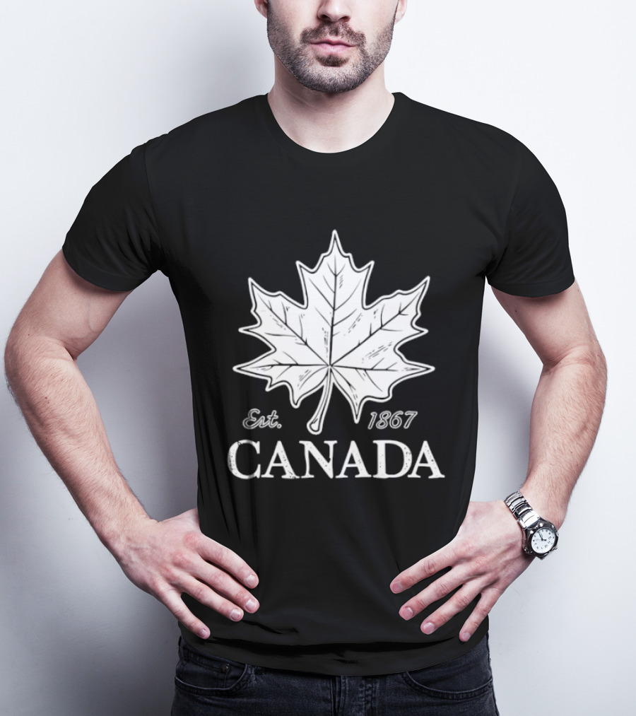 Canada Maple Leaf Est 1867 Canadian Pride T-Shirt