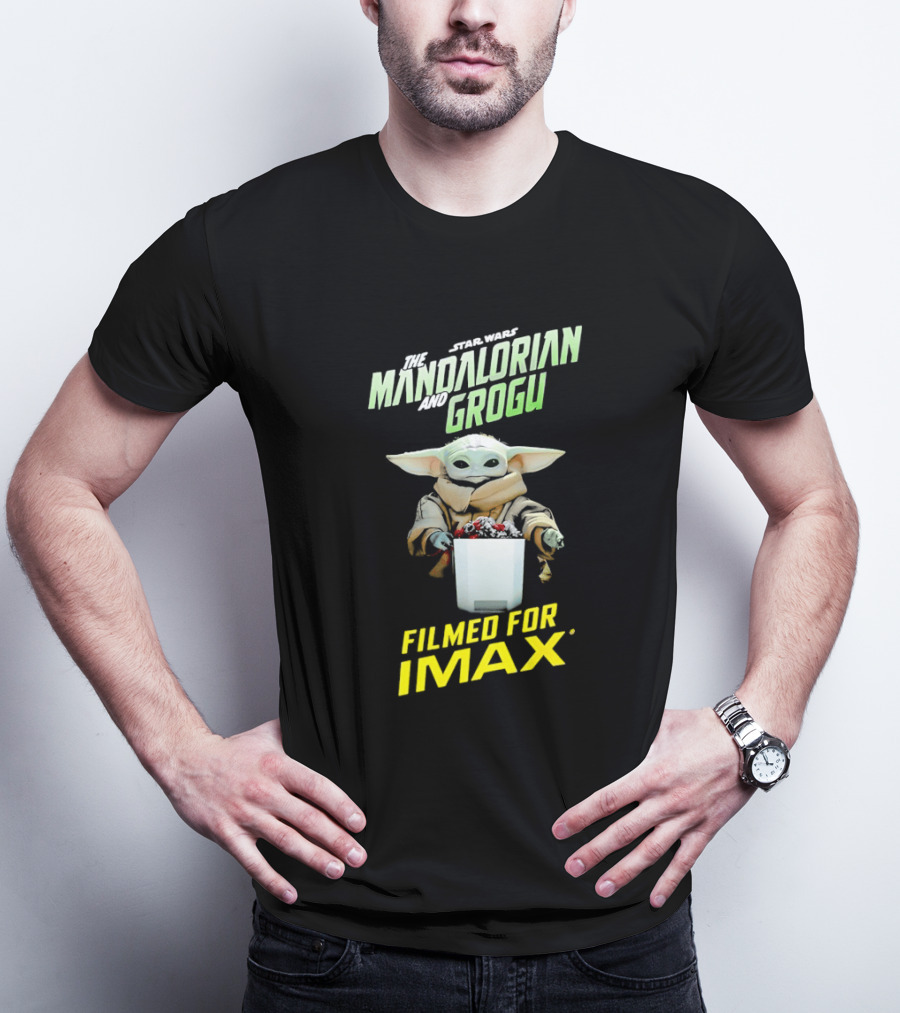 The Mandalorian And Grogu Filmed For IMAX Bucket Scene T-Shirt