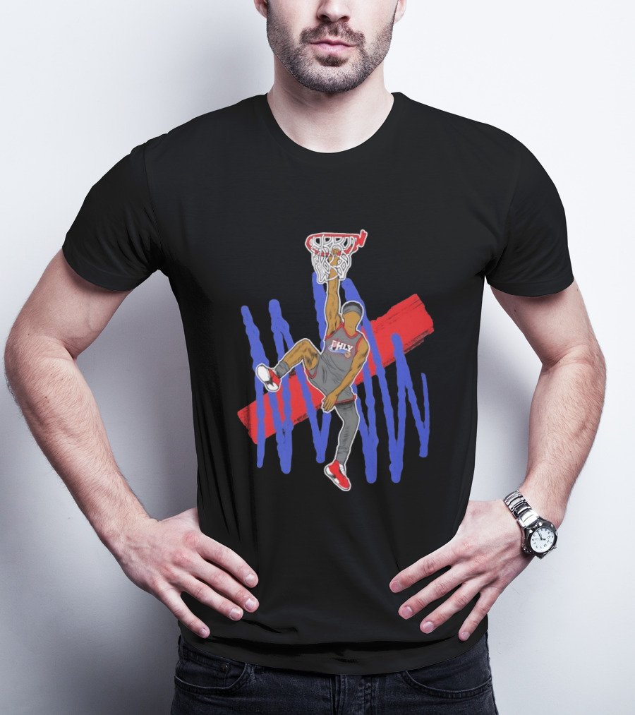 FHLY Basketball Dunk Athlete V J Edgecombe Highlight Action T-Shirt