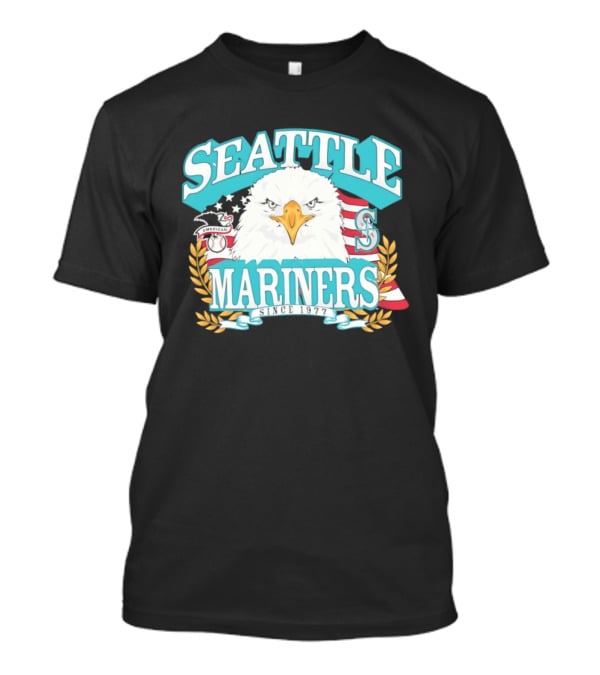 Seattle Mariners American League Eagle Emblem 1977 Heritage T-Shirt