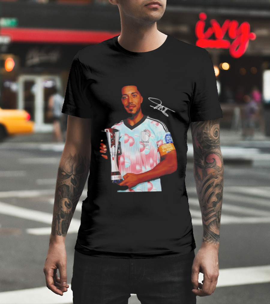 Youri Tielemans Belgium Football Unites The World Trophy Winning Moment T-Shirt