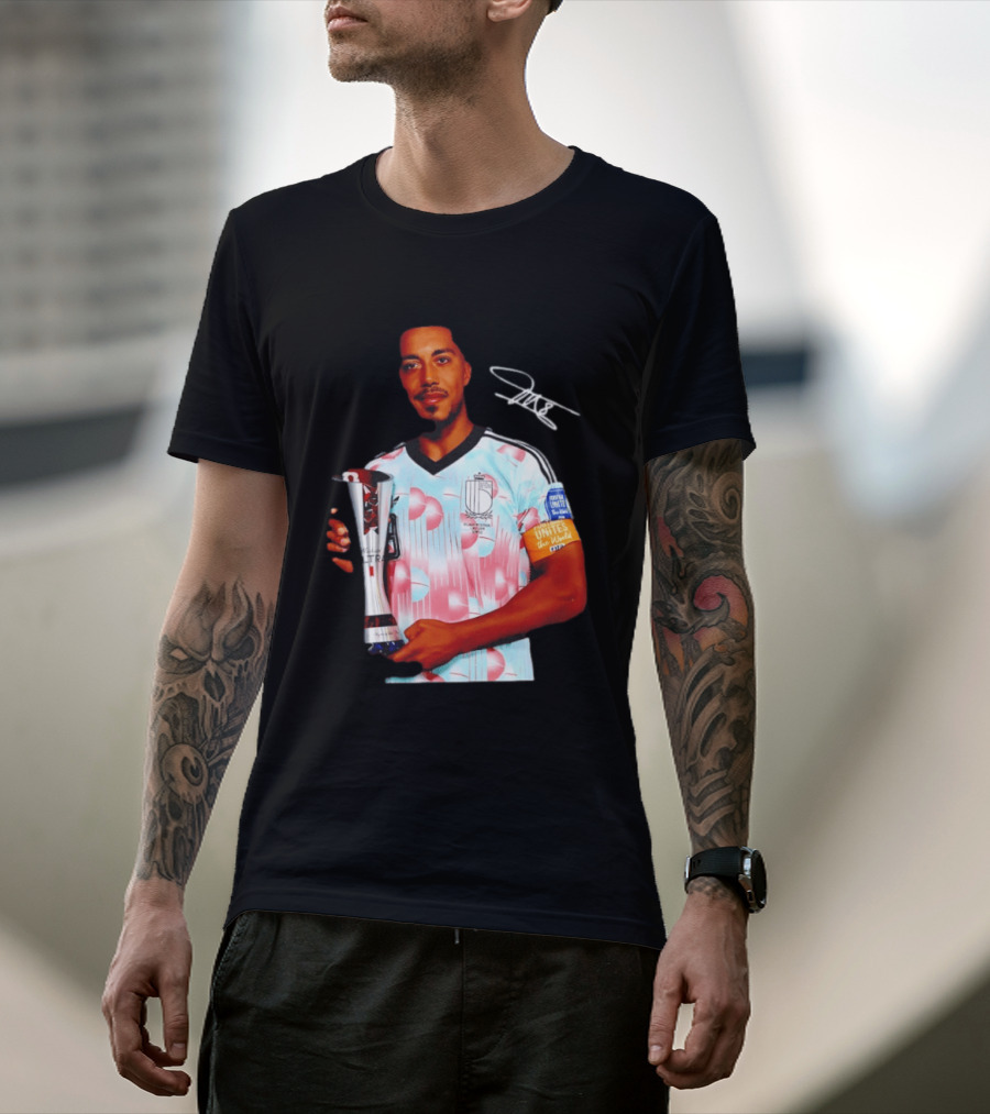Youri Tielemans Belgium Football Unites The World Trophy Winning Moment T-Shirt