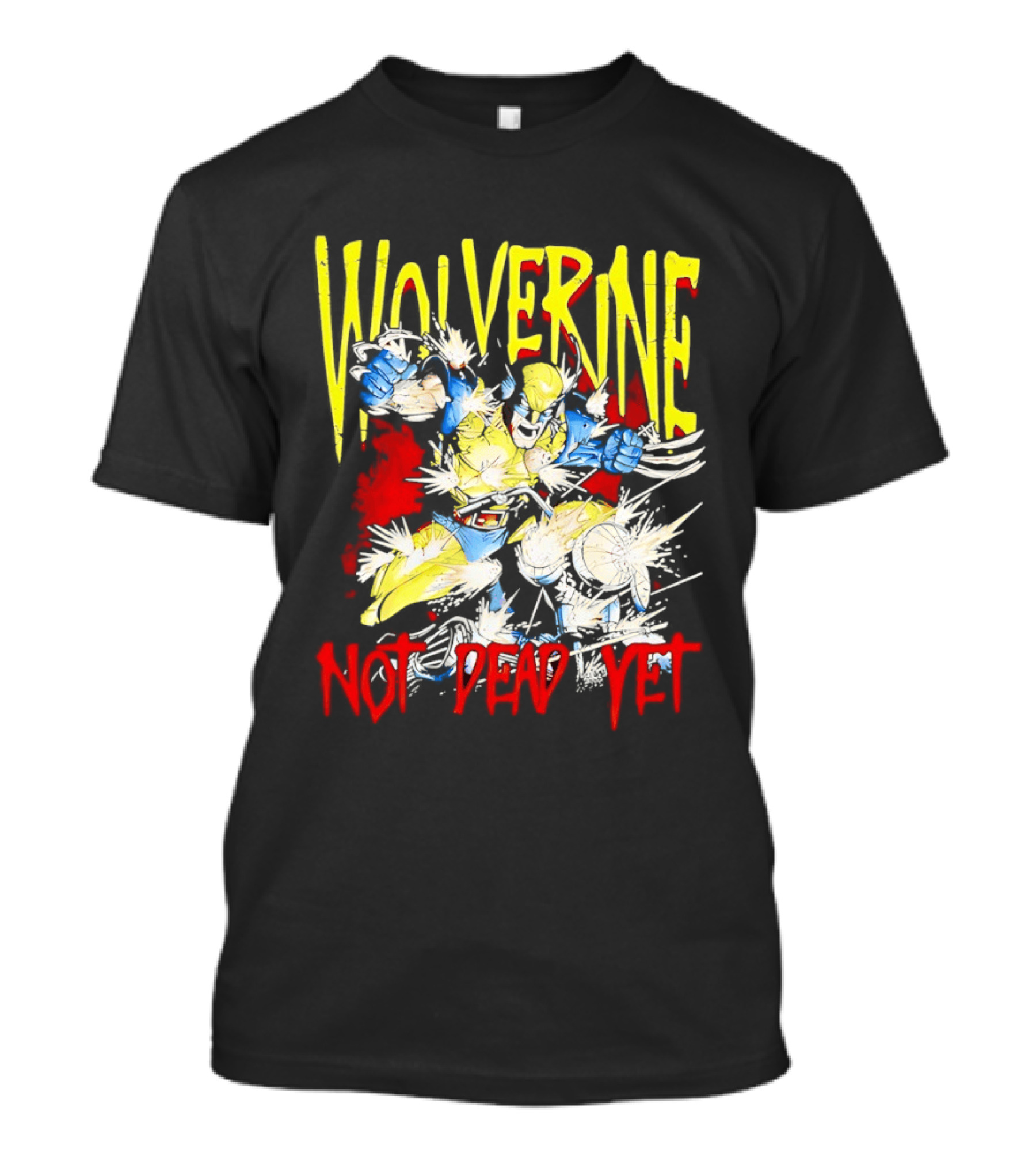 Wolverine Marvel Comics Not Dead Yet Bold Color T-Shirt