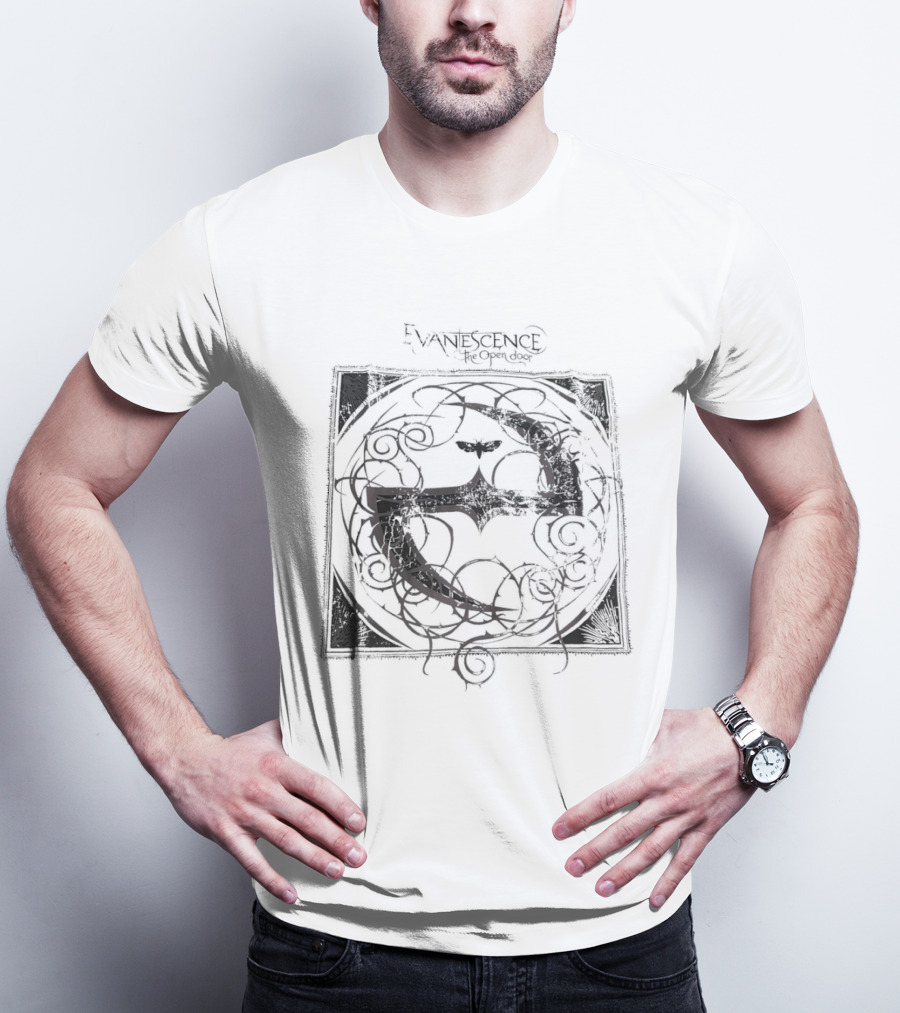 Evanescence The Open Door Moth Symbol Gothic T-Shirt