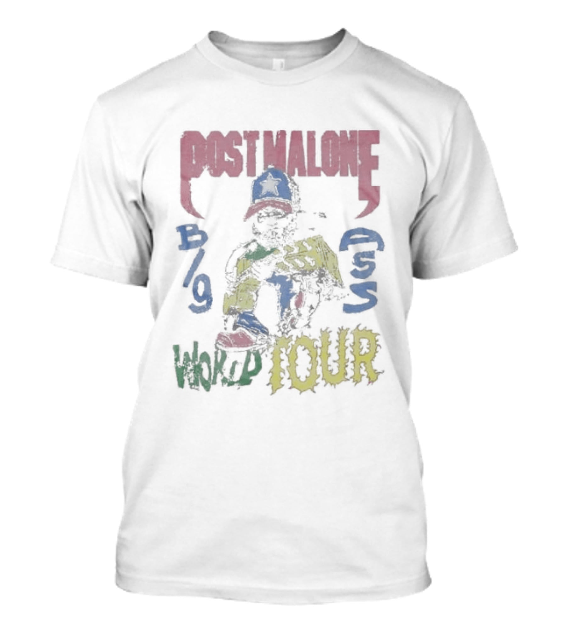 Post Malone Celebrate USA 4th Of July 2026 Big Ass World Tour B/9 World Four T-Shirt