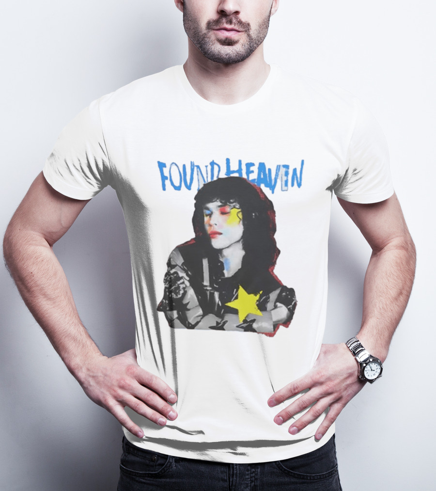 Found Heaven On Tour 2024 Dateback Washed Black Star T-Shirt