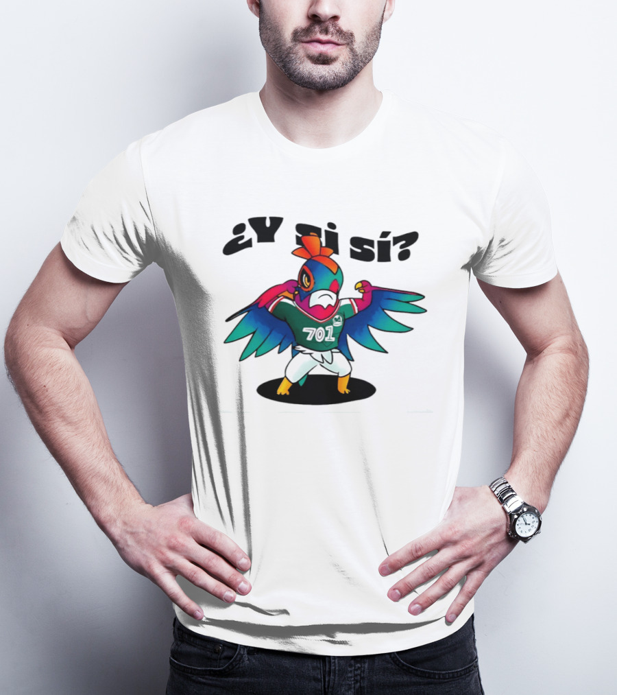 ¿Y Si Sí? Mexico Football Bird 7017 T-Shirt
