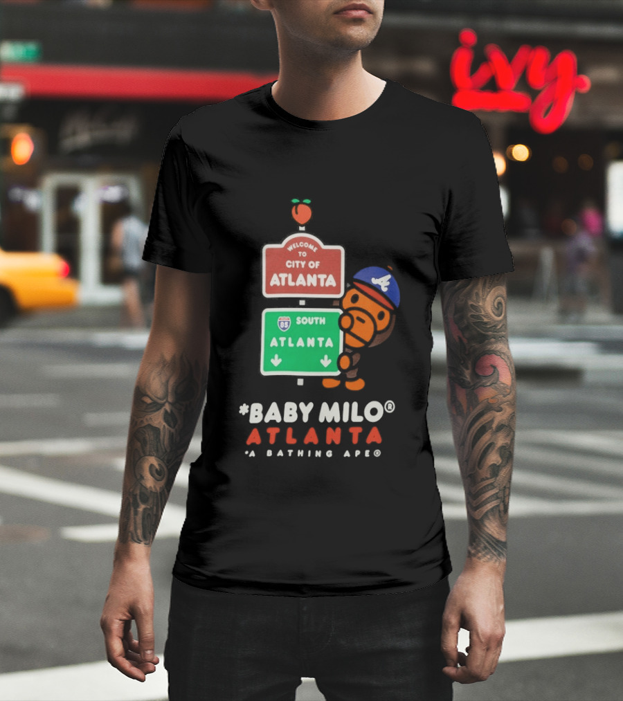 Welcome To City Of Atlanta Baby Milo A Bathing Ape South Atlanta 85 T-Shirt