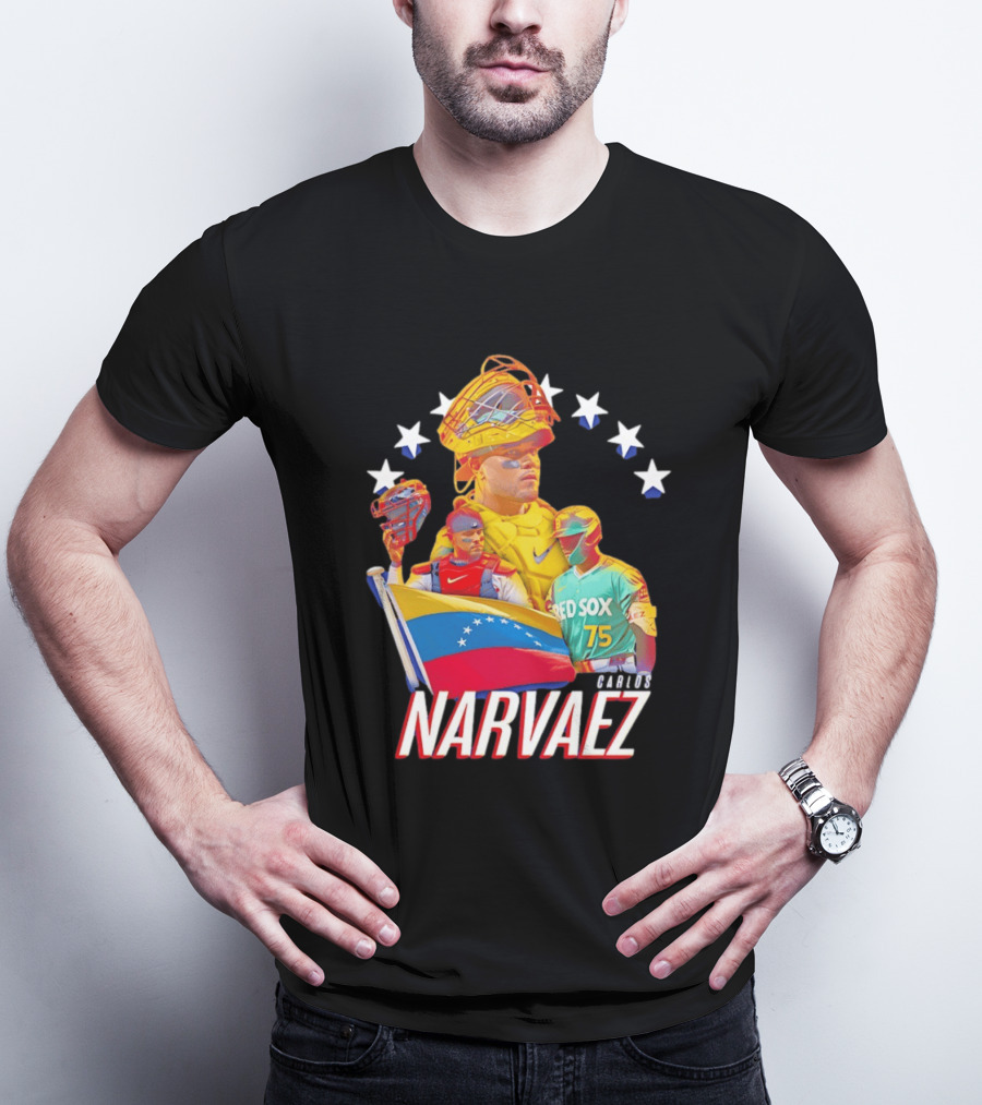 Carlos Narvaez Boston Red Sox Venezuela Catcher 75 T-Shirt