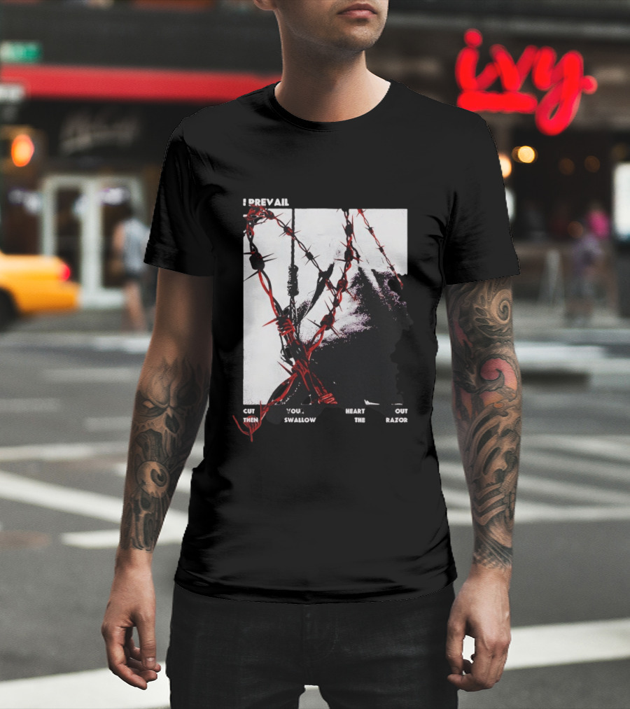 I Prevail Cut Your Heart Out Swallow The Razor Barbed Wire T-Shirt