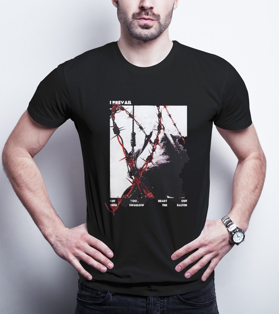 I Prevail Cut Your Heart Out Swallow The Razor Barbed Wire T-Shirt