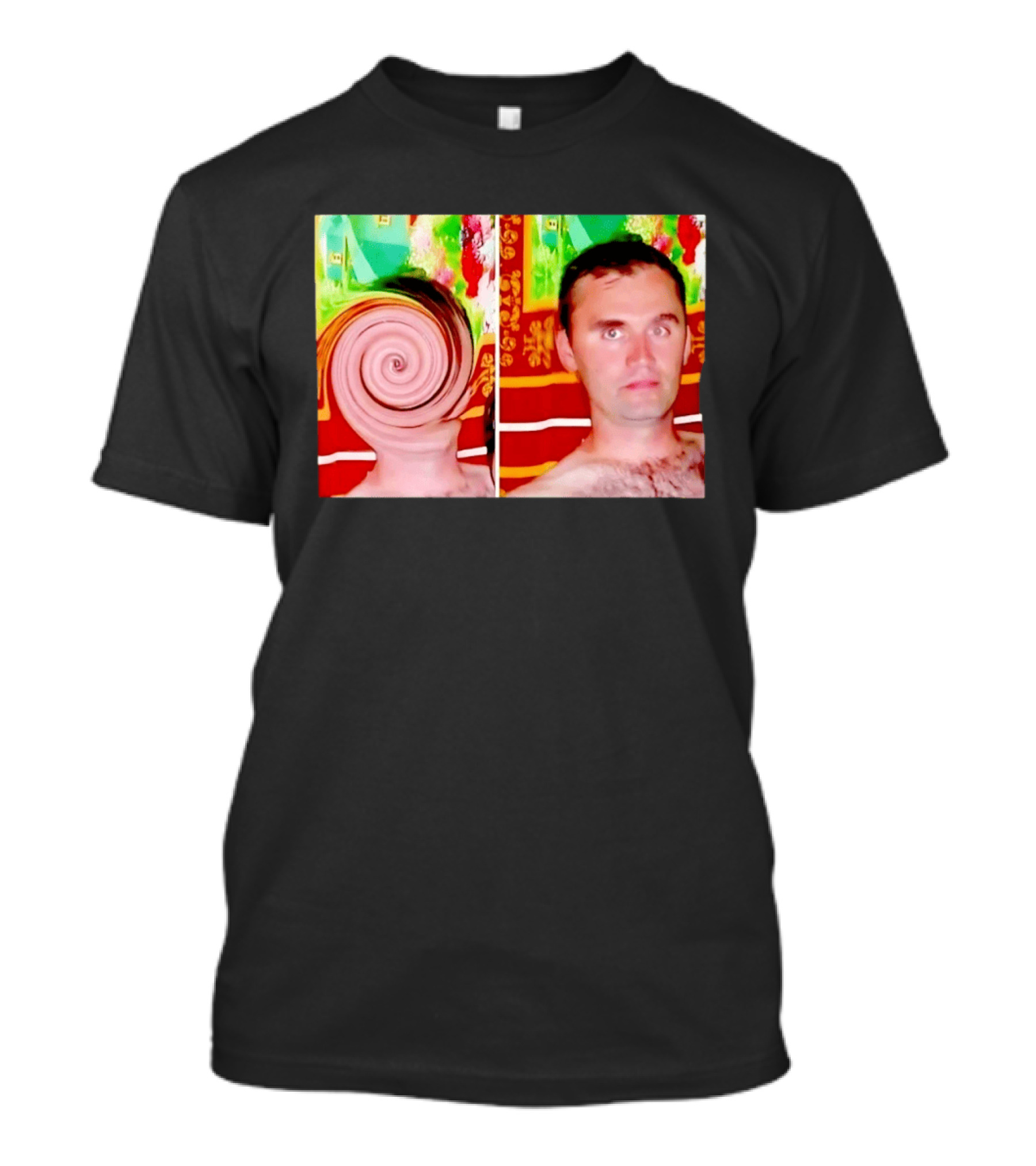 Swirly Kirk Christopher Paul Neil Optical Illusion Face T-Shirt