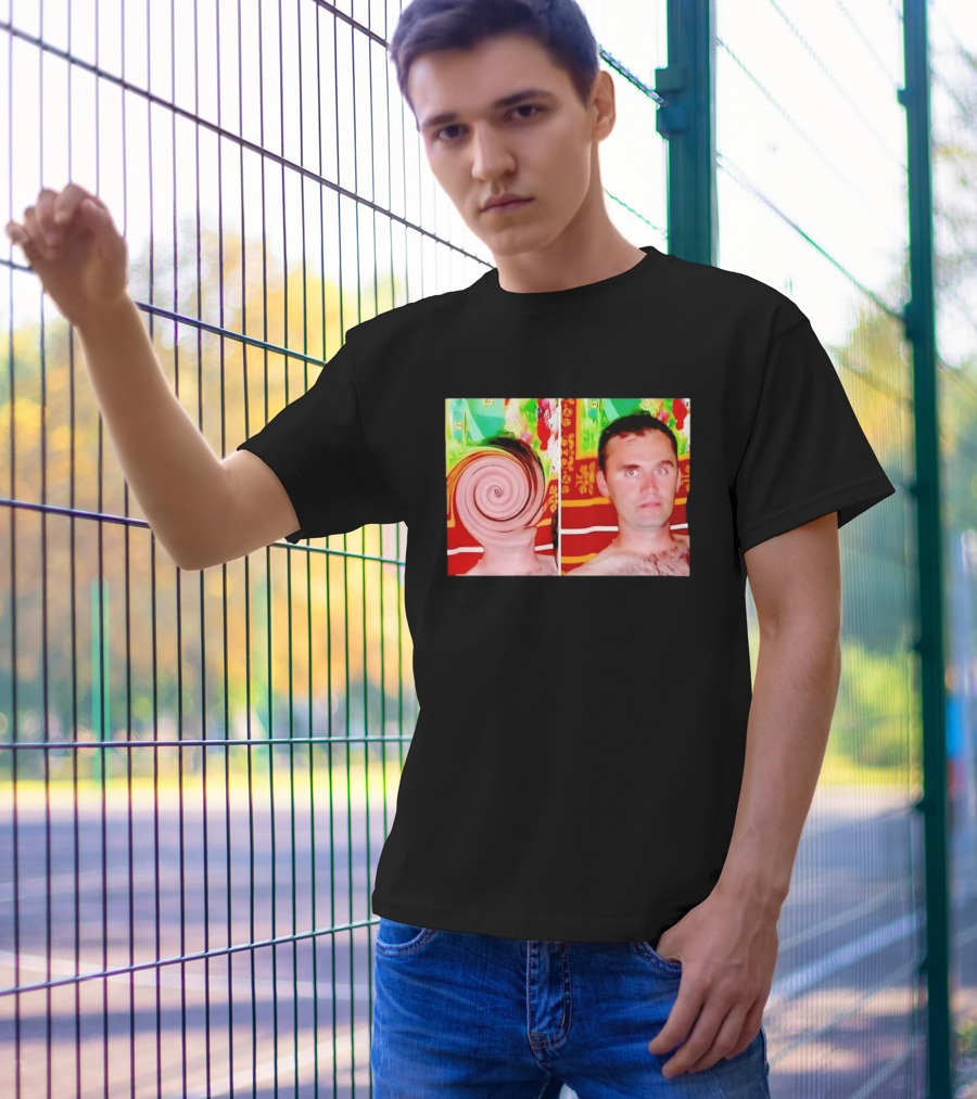 Swirly Kirk Christopher Paul Neil Optical Illusion Face T-Shirt