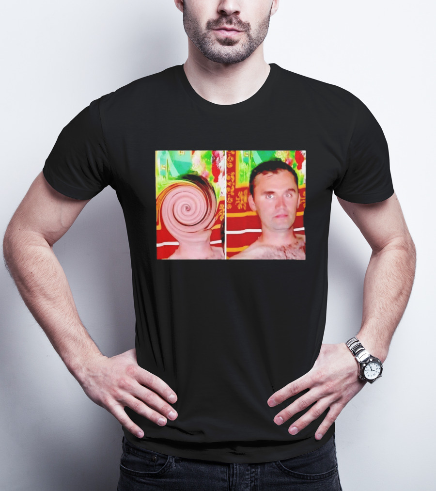 Swirly Kirk Christopher Paul Neil Optical Illusion Face T-Shirt