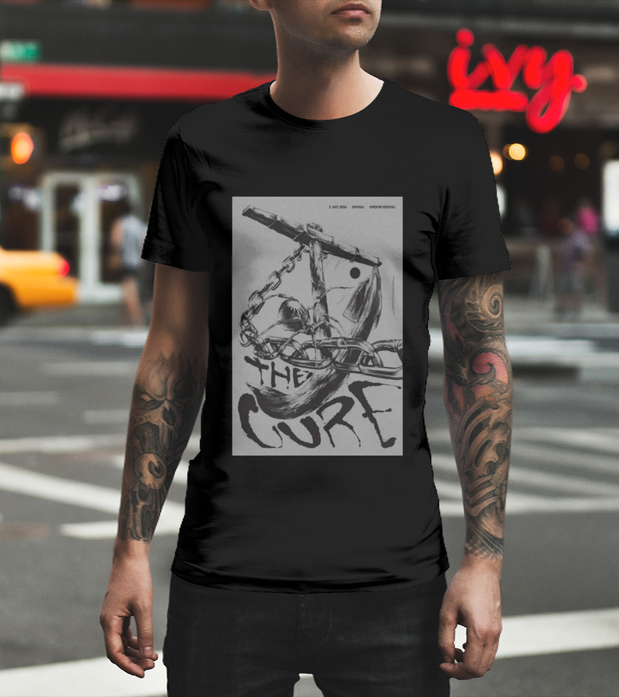The Cure 3 July 2026 Gdynia Opener Festival Chains T-Shirt