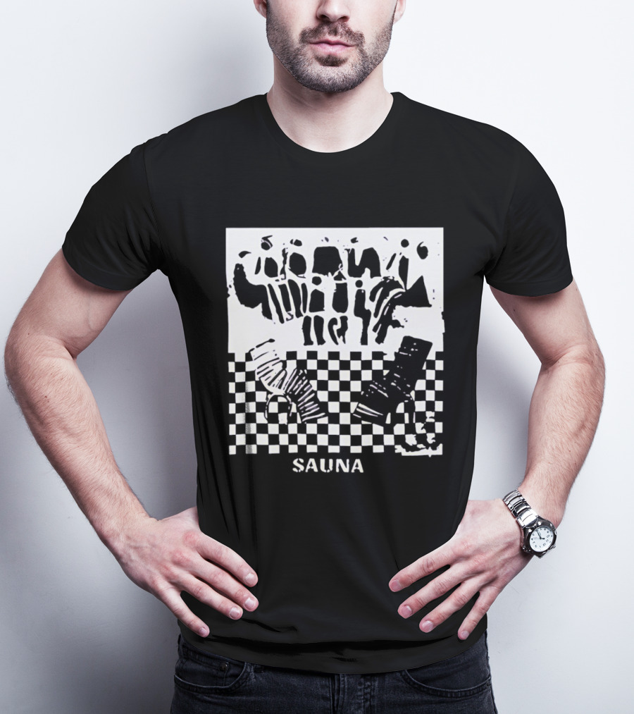 Finding Emily Sauna Angourie Rice Black And White Checkered T-Shirt