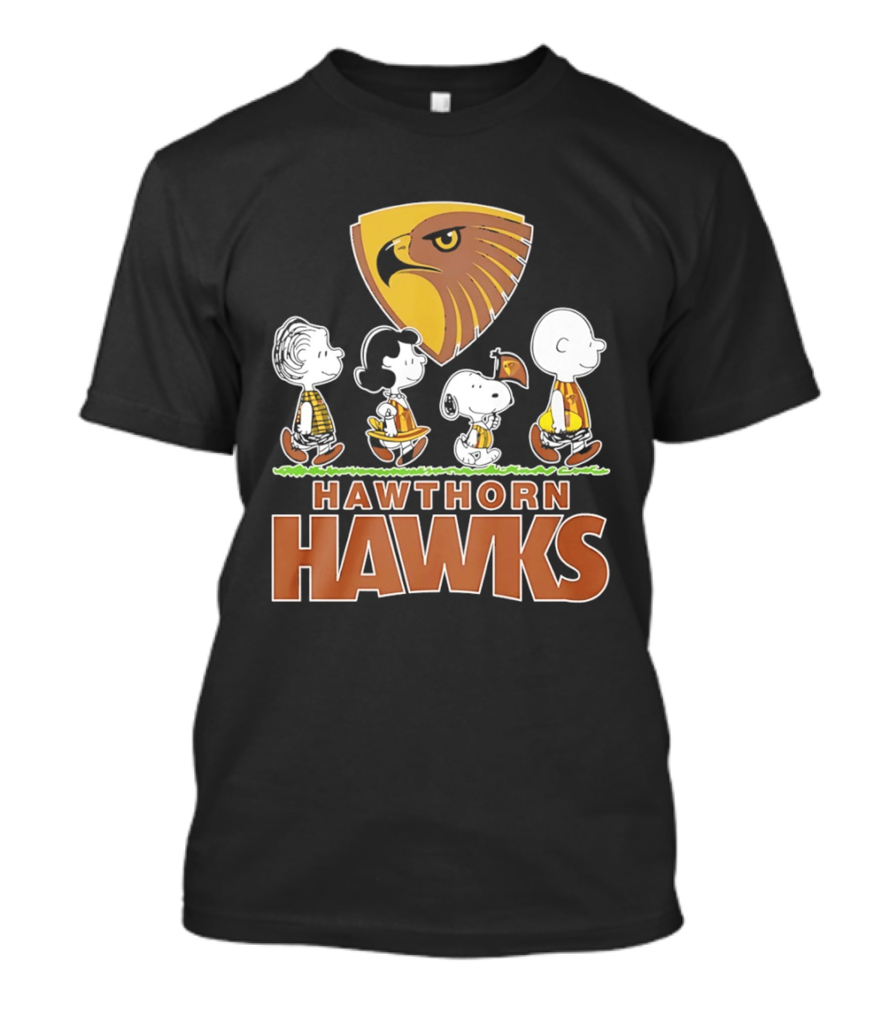 Peanuts Characters Featuring Hawthorn Hawks T-Shirt