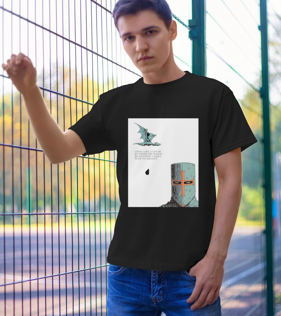 Knight Crusader I Feel Like A Lot Of My Problems Would Be Solved If I Had A Dragon T-Shirt