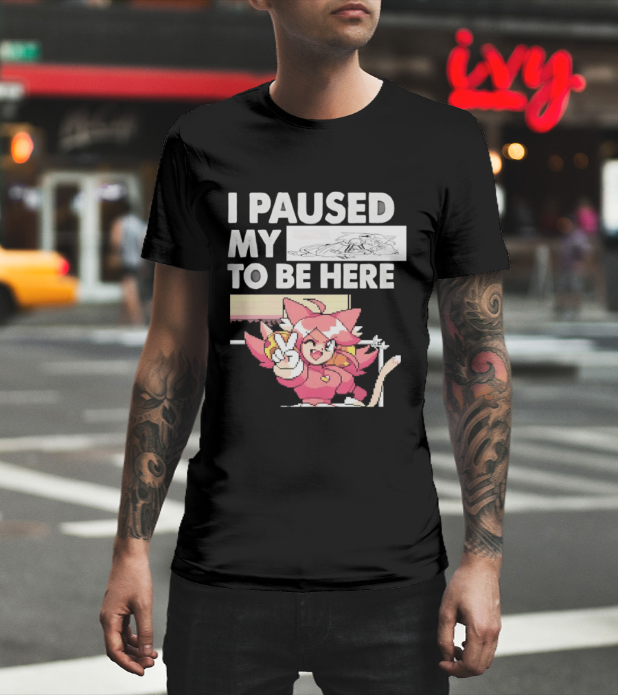 I Paused My Game To Be Here Mad Mew Mew Undertale Anime Girls T-Shirt